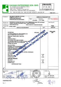 Major Milestones – TNFE